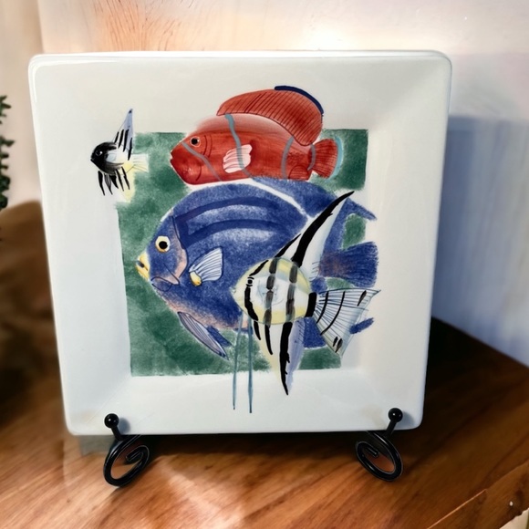 Sakura by Oneida | Dining | Vtg Sakura Fish Plate Sea Colors By Oneida ...